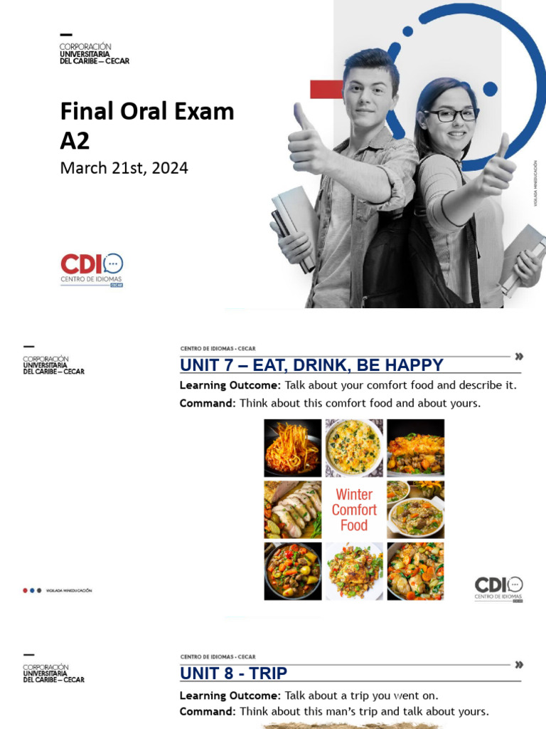 Final Oral A2 V2- Students | PDF