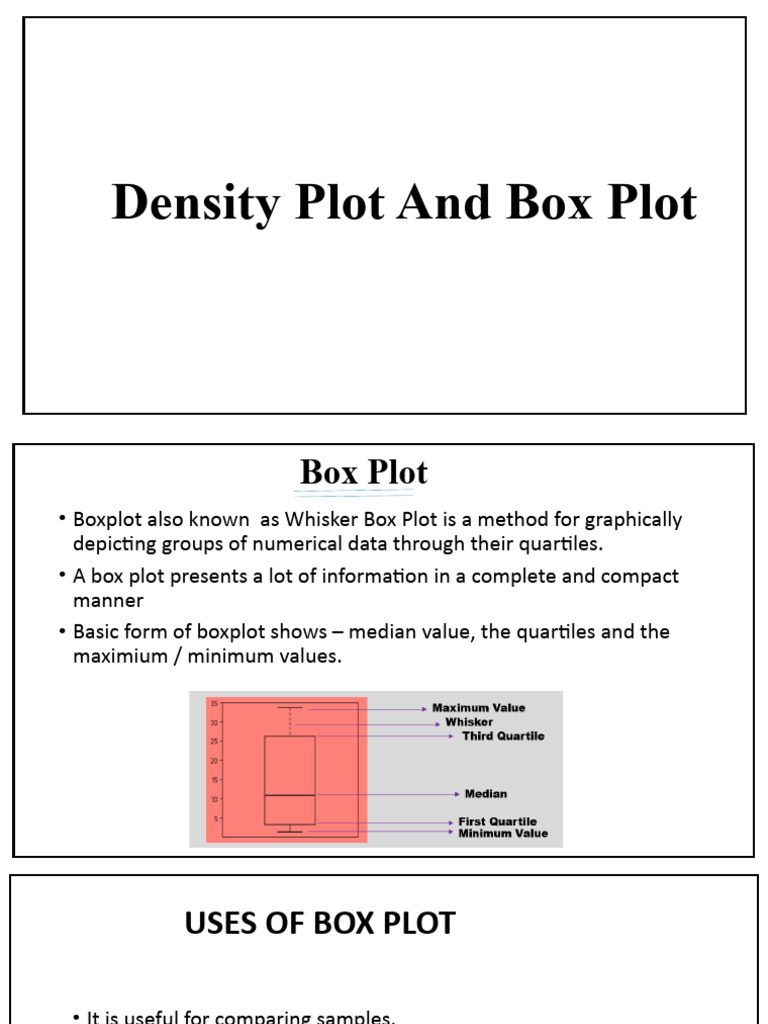 Density Plot And Box Plot B 20 Pdf