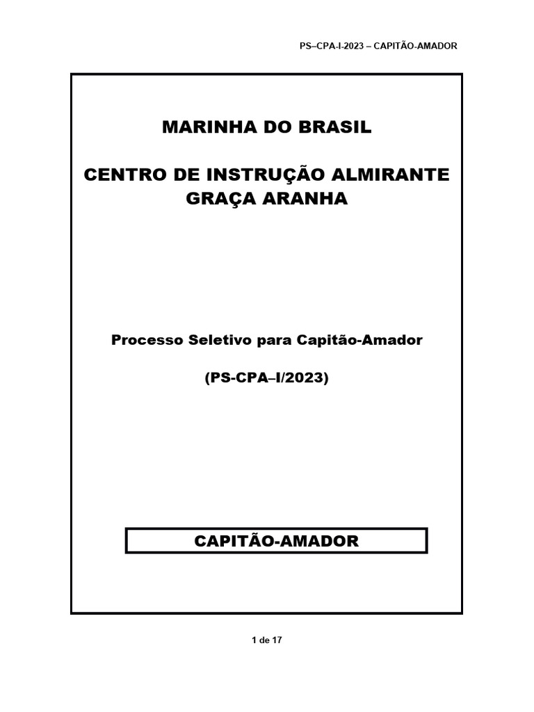 Prova - PS Cpa I 2023 | PDF | Radar | Maré