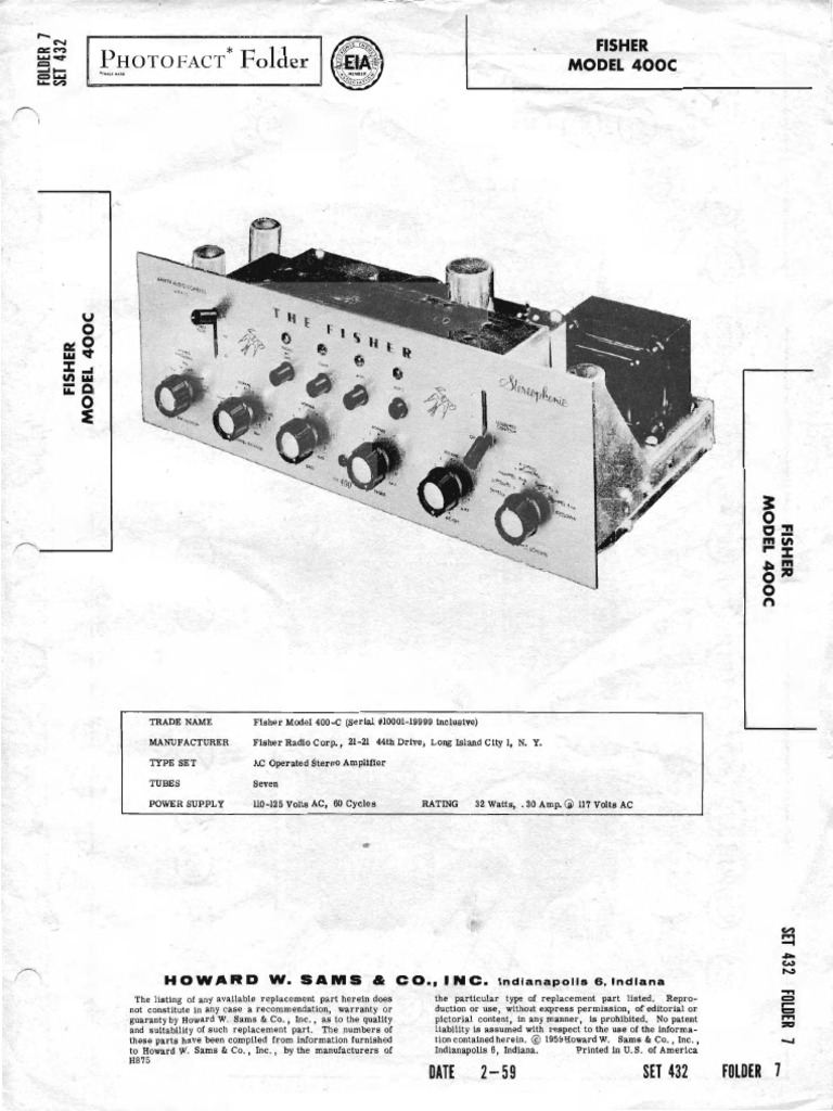 Fisher-400C-Service-Manual-Schematic | PDF