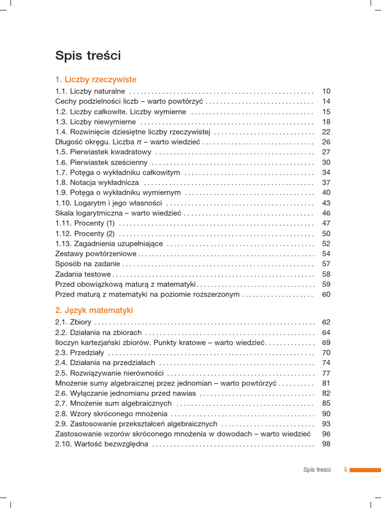 Spis Tresci ZPiR | PDF