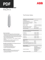 POLIM-D Surge Arrester Data Sheet | PDF | Insulator (Electricity ...