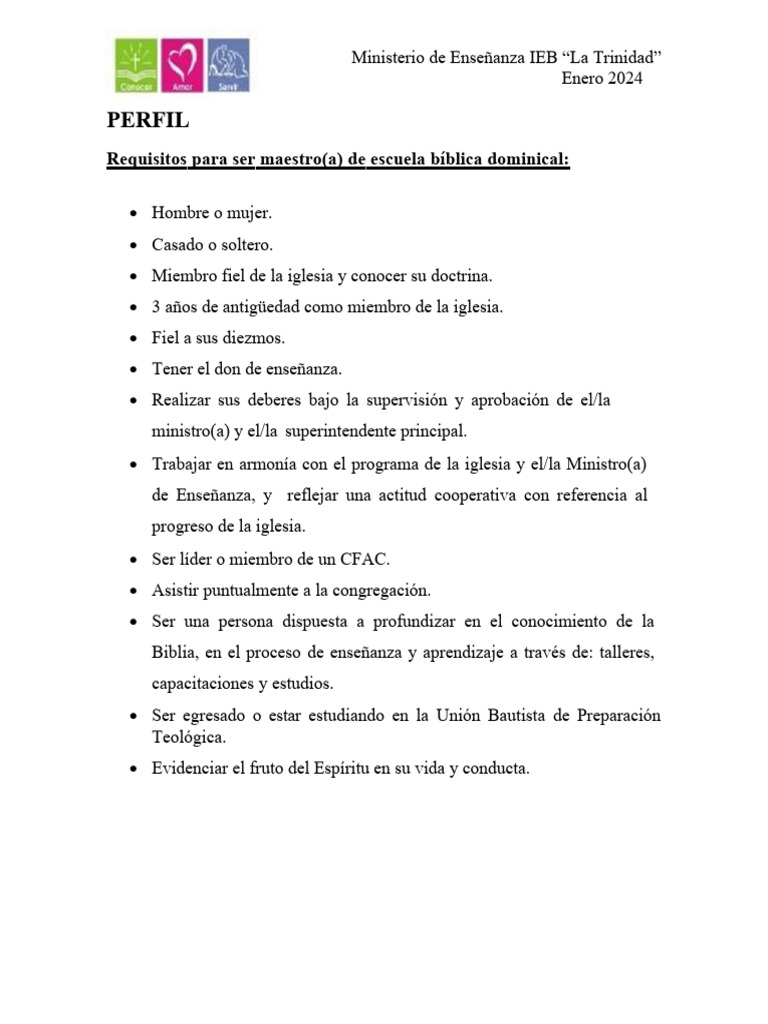 DEBERES Y RESPONSABILIDADES Maestros EBD | PDF | Enseñando