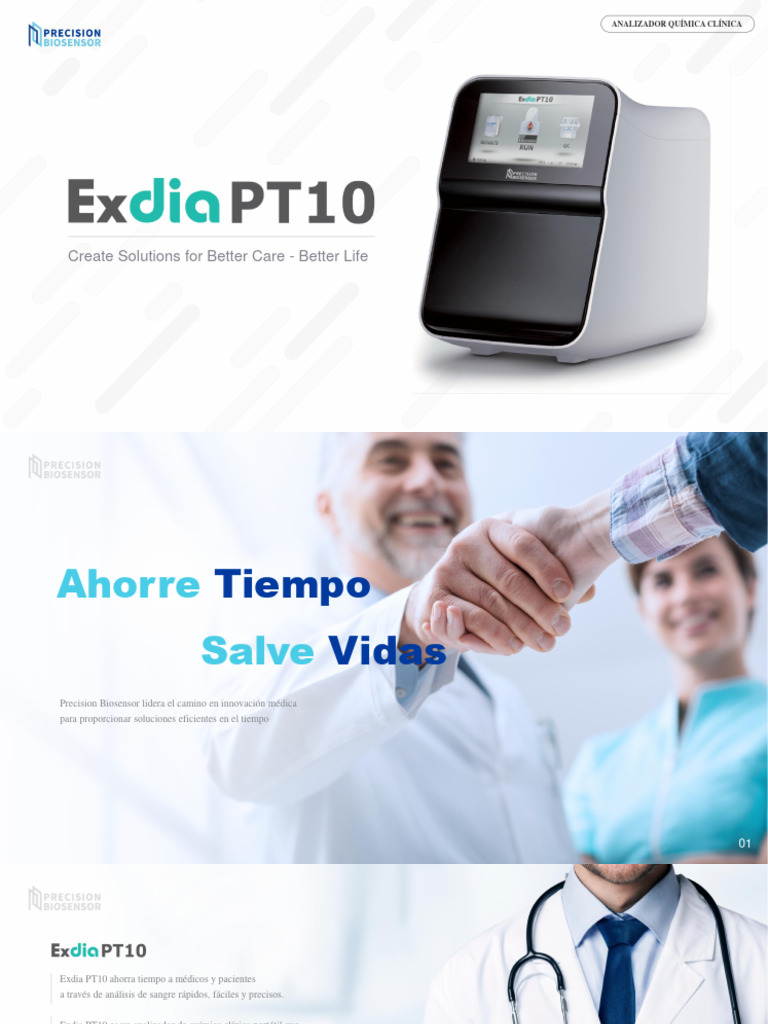 Analizador Clínico Portátil Precision Biosensor Exdia PT10 | PDF ...