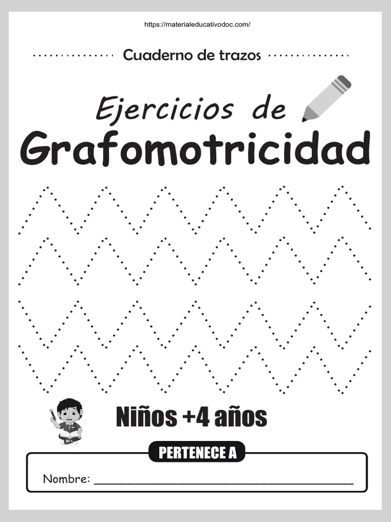 Ejercicios de Grafomotricidad Niños 4+ | PDF