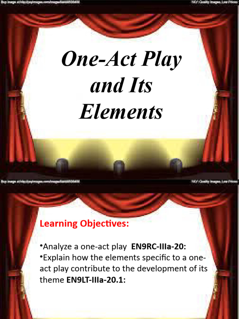 Elements of One-Act Plays Explained | PDF | Plot (Narrative)