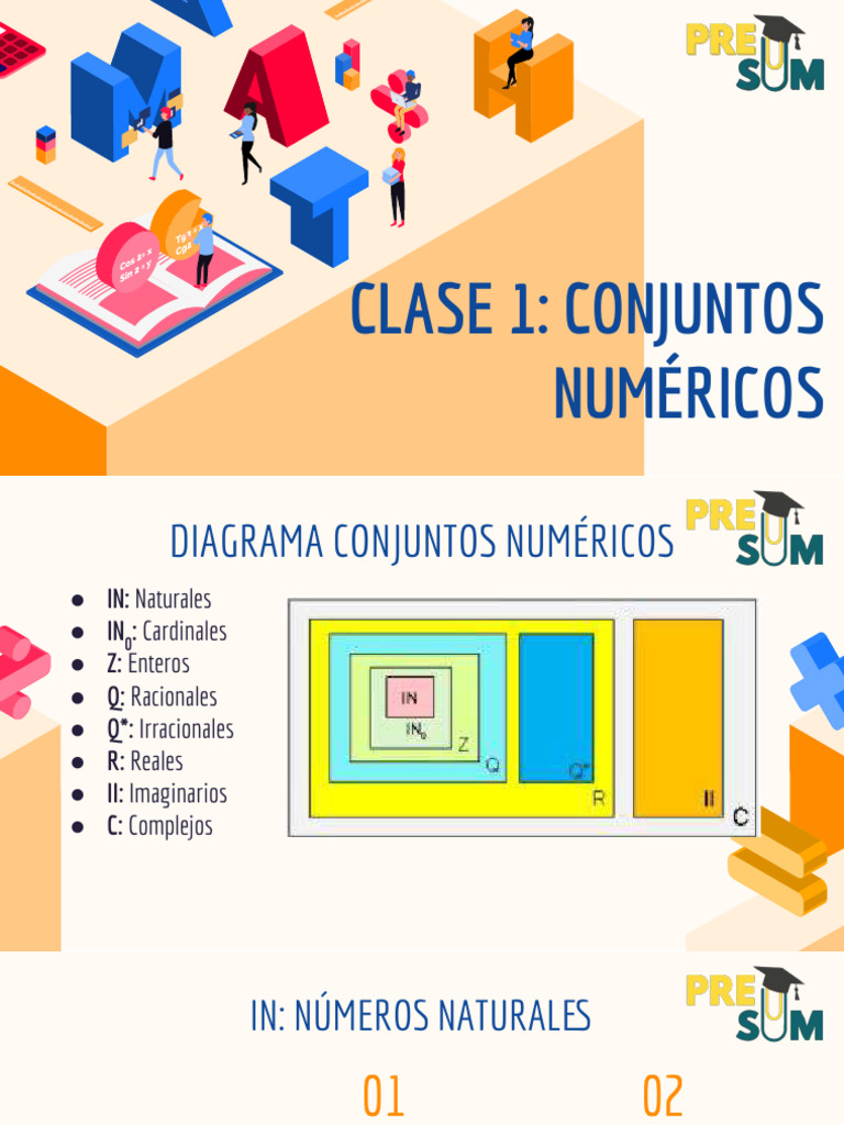CLASE 1 - CONJUNTOS NUMRICOS Compressed | PDF | Número primo | Multiplicación