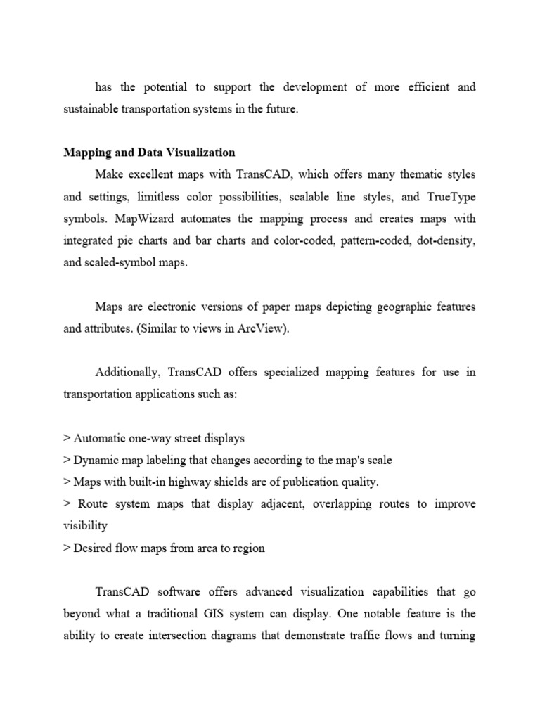 TransCAD - An Overview of A Transportation Planning and Analysis ...