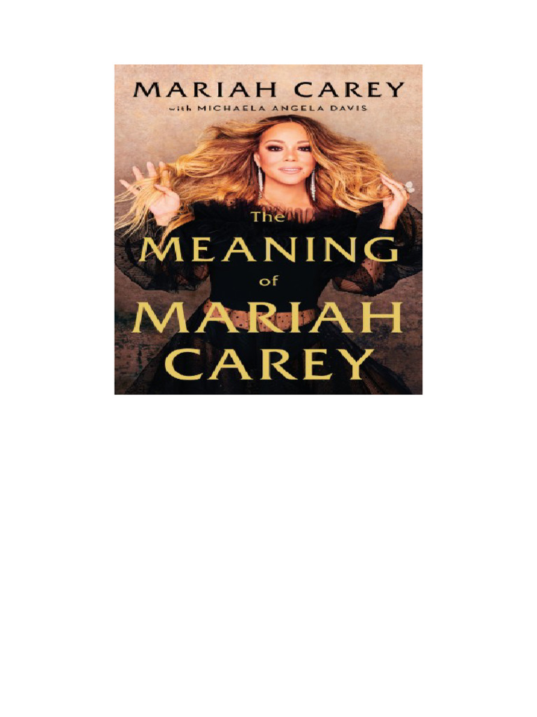 O Significado de Mariah Carey - Mariah Carey | PDF | Marilyn Monroe ...