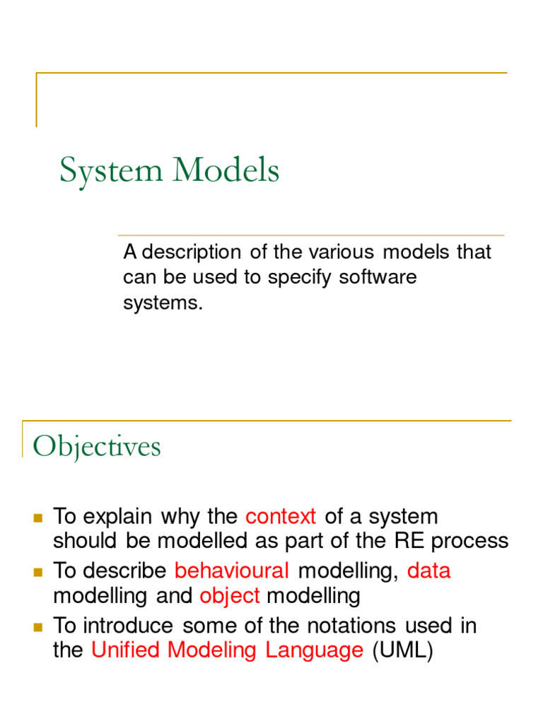 SE Models | PDF | Conceptual Model | Data Model