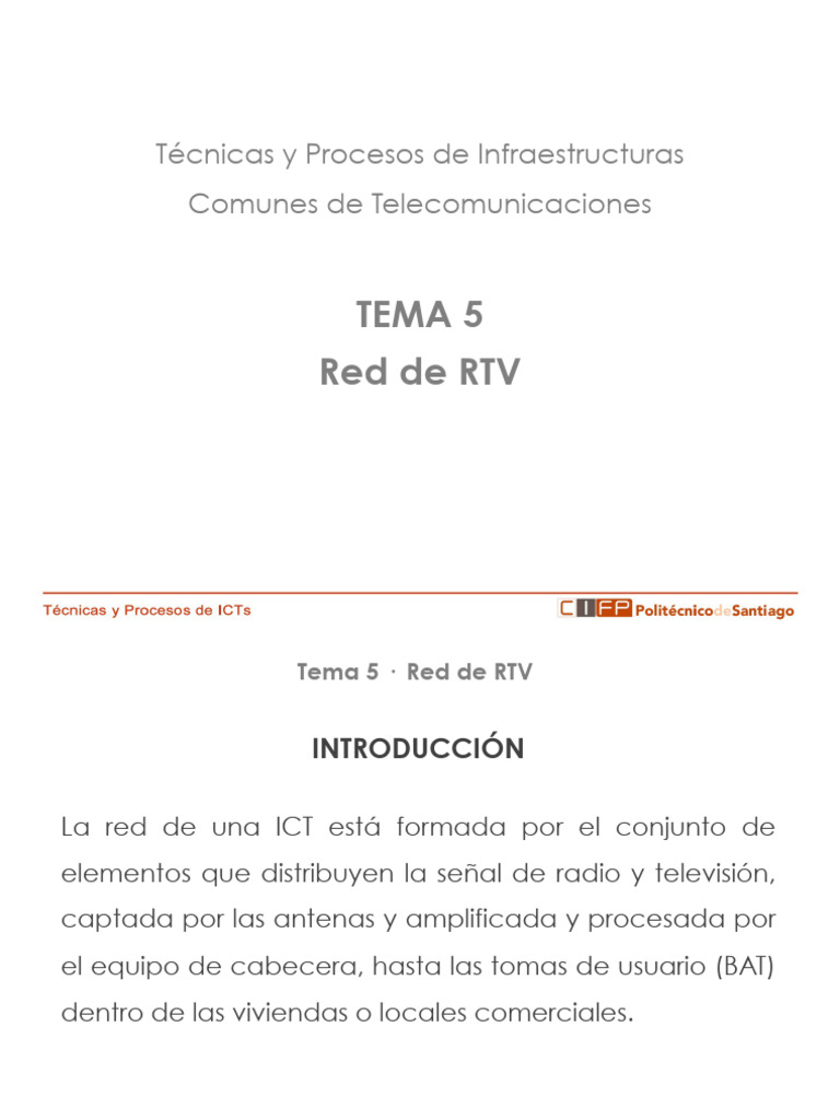Red de RTV | PDF | Amplificador | Televisión via satélite