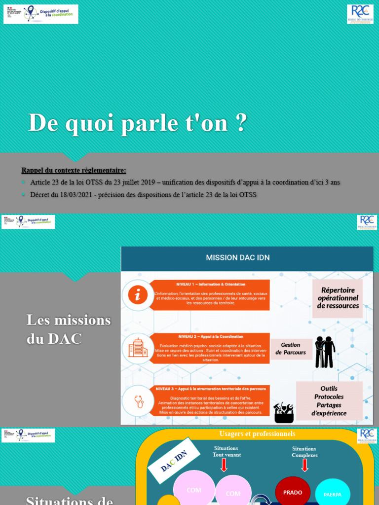 Structuration du DAC IDN pour la coordination | PDF | Psychologie ...