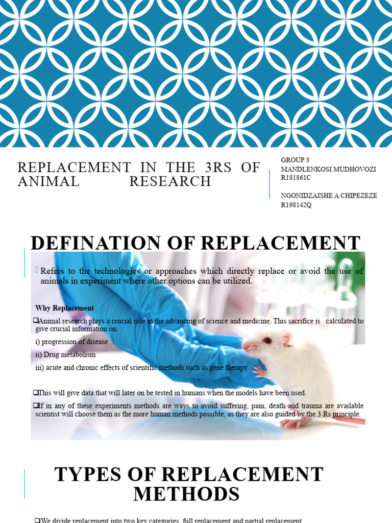 Replacement Method in Animal Research | PDF | Animal Testing | Green ...