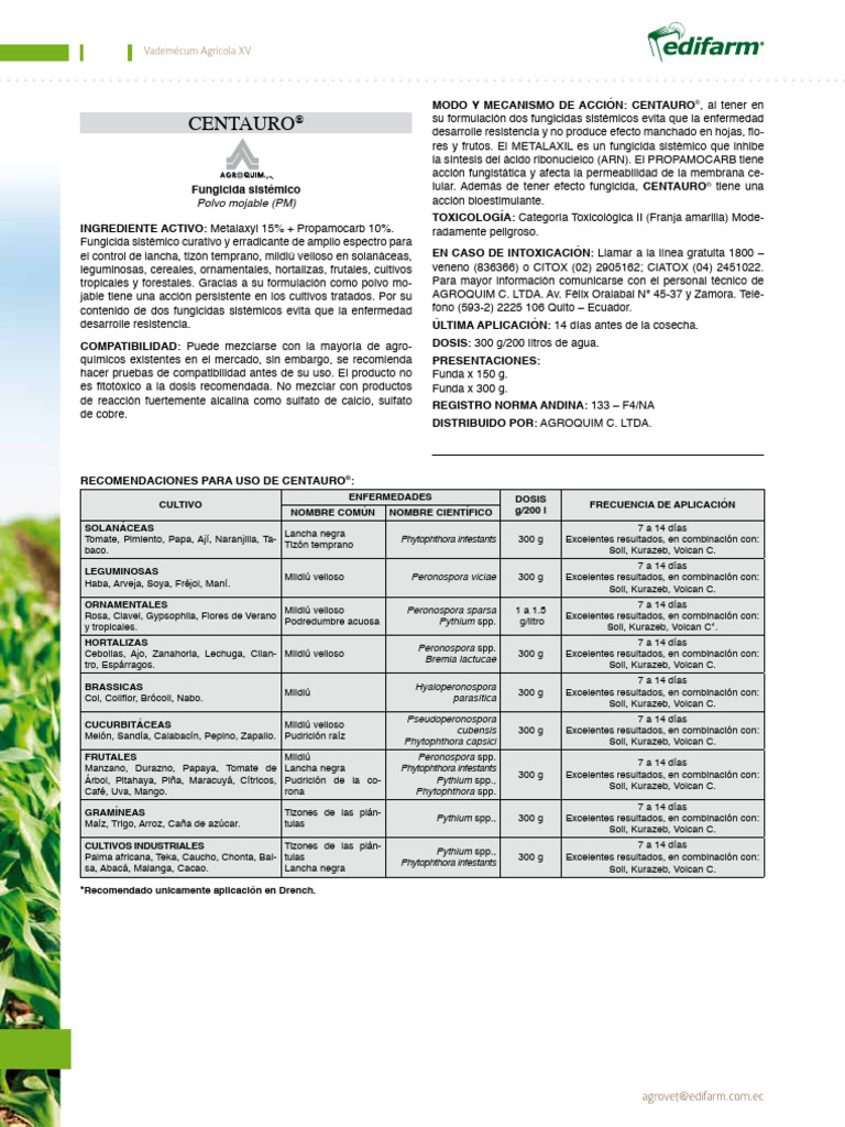 Centauro 20181109 105114 | PDF | Fungicida