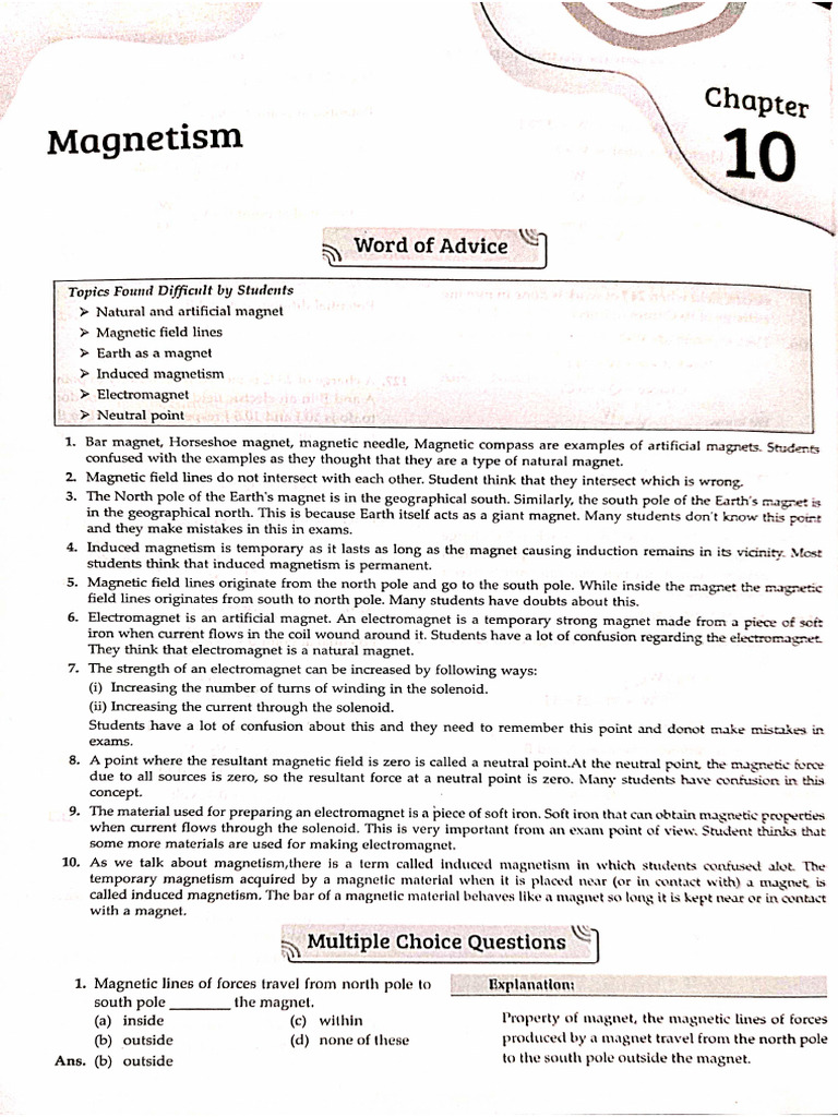 Magnetism STD 9th | PDF