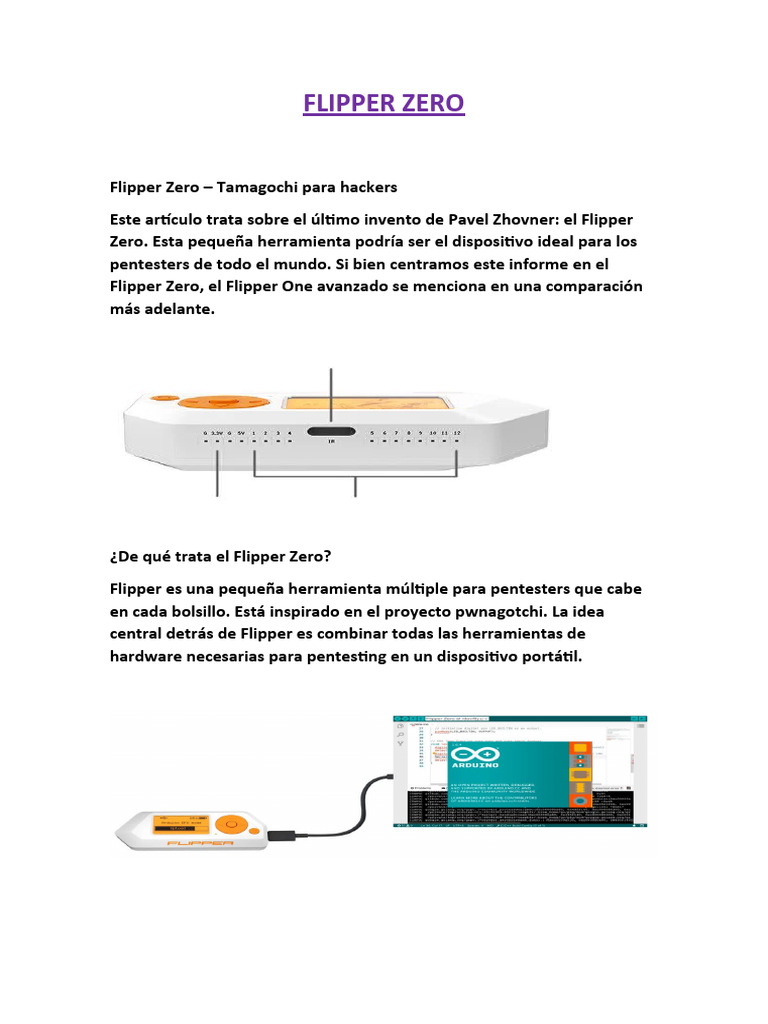 Flipper Zero | PDF | Identificación de frecuencia de radio | Electrónica