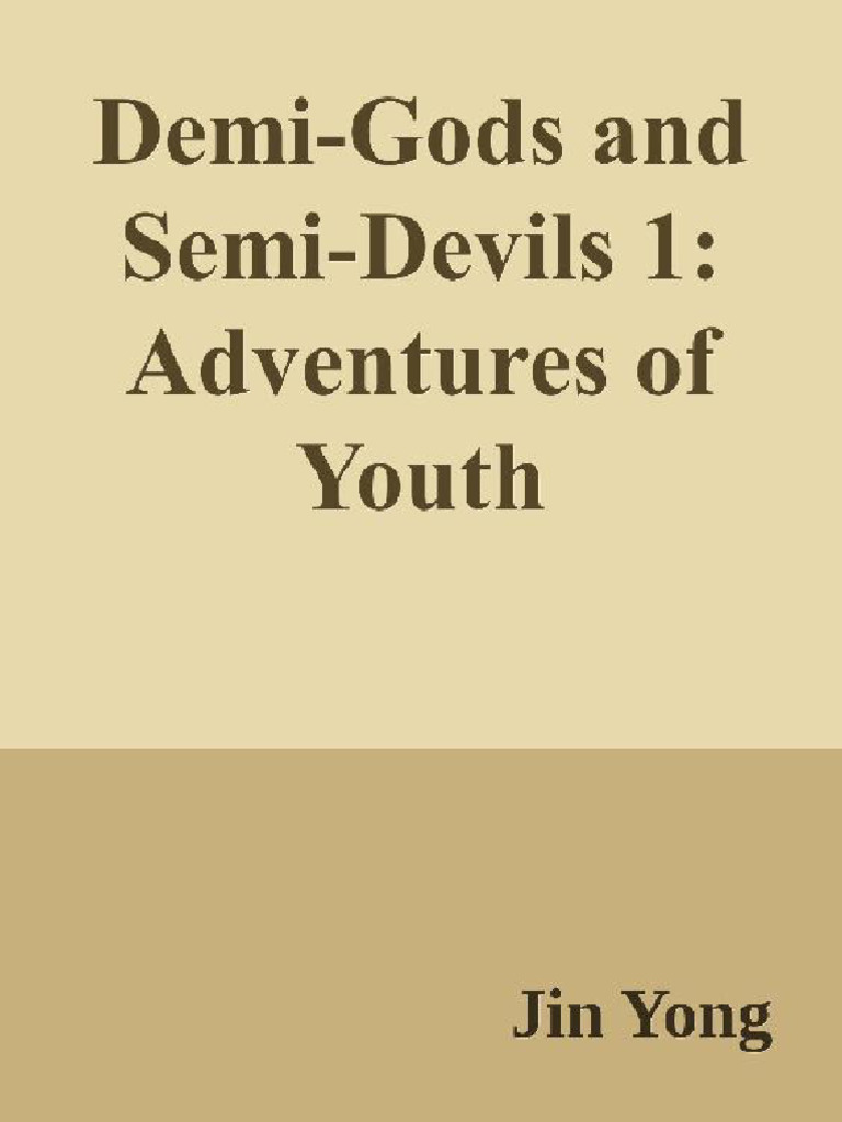 Demi-Gods and Semi-Devils 1 - Jin Yong | PDF | Poetry