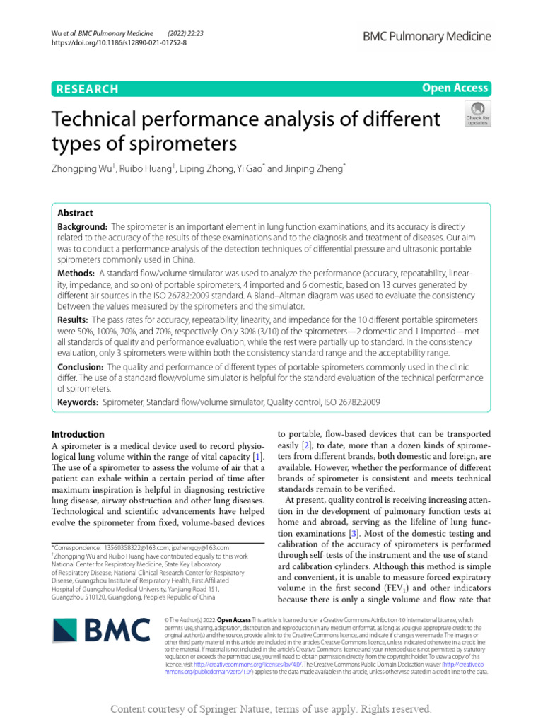 Technical Performance Analysis of Different Types | PDF | Accuracy And ...