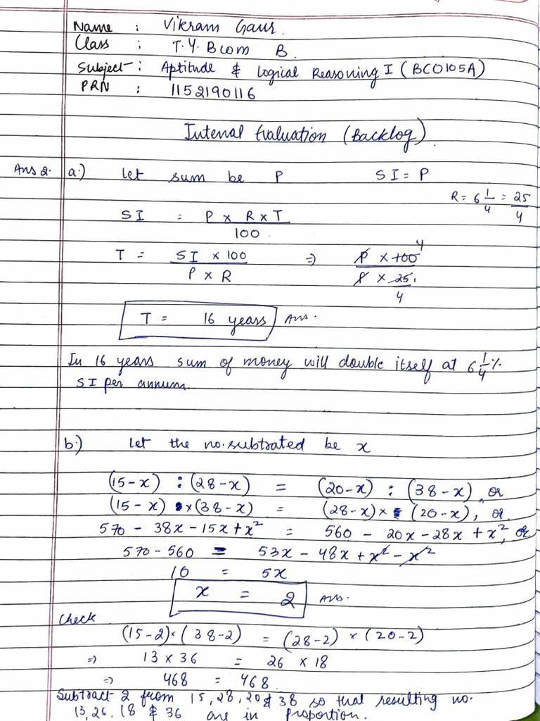 Vikram Gaur 116 TY BCOM B. BCO105A 2 | PDF