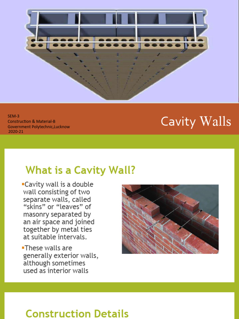 Cavity Walls | PDF | Wall | Building Technology