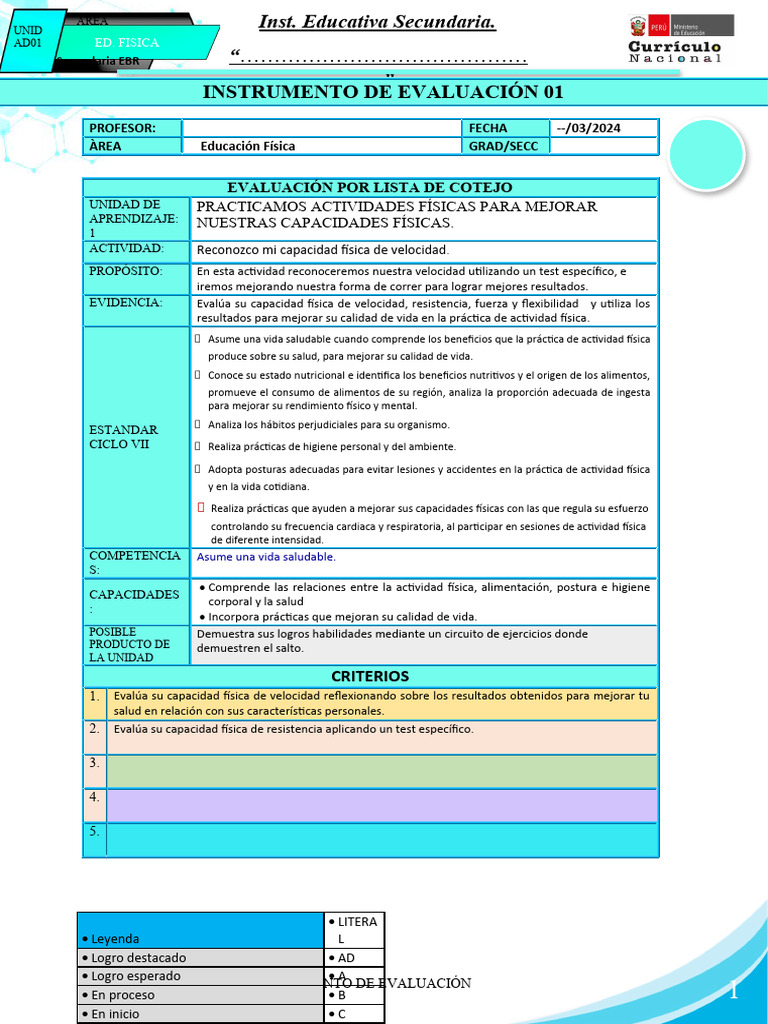 A-1º2º LC ACT 1 -EF-U1 | PDF | Nutrición | Dieta y nutrición