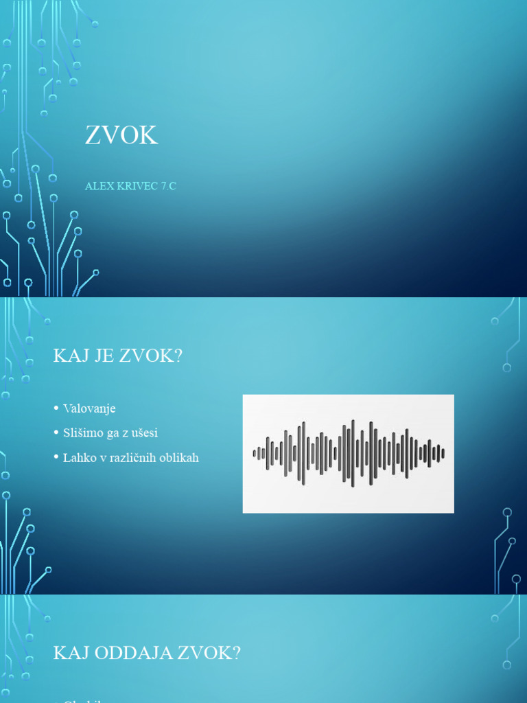 Zvok Naravoslovje | PDF