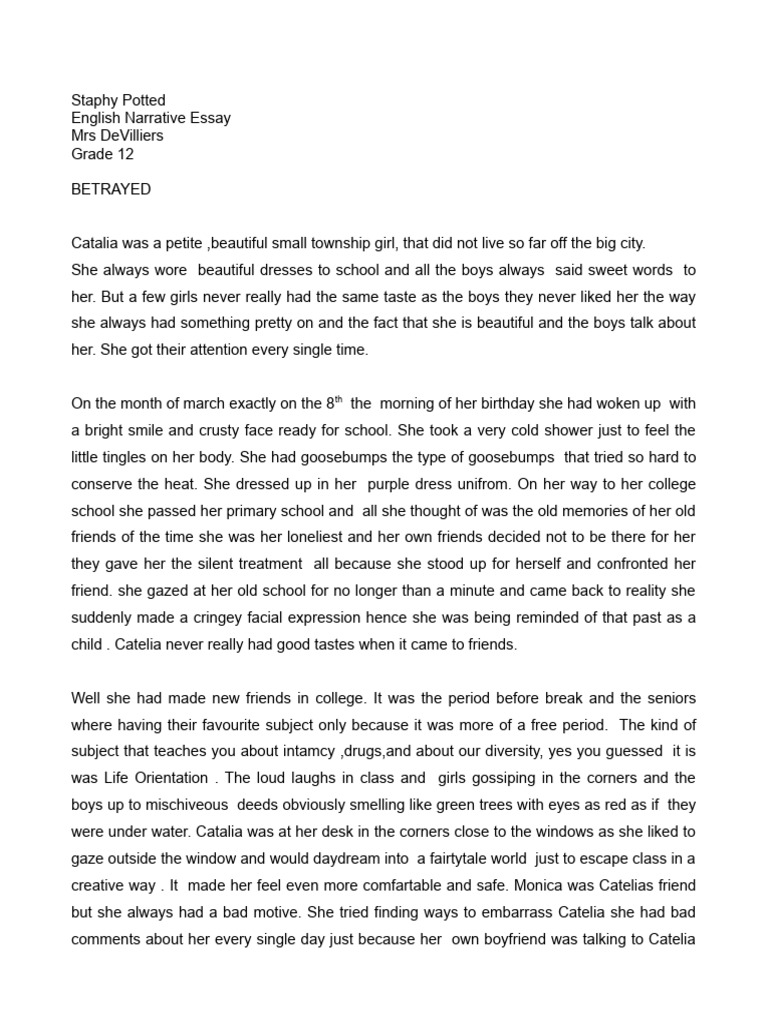 Narrative Essay | PDF