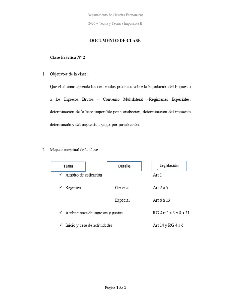 Clase Practica Nro 2 Documento 1 | PDF