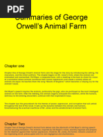Animal Farm Chapter Summaries | PDF
