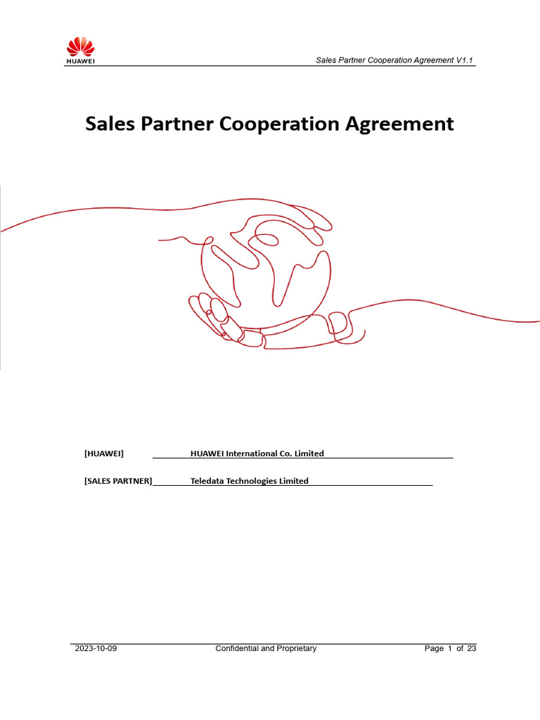 Sales Partner Agreement Overview | PDF | License | Partnership