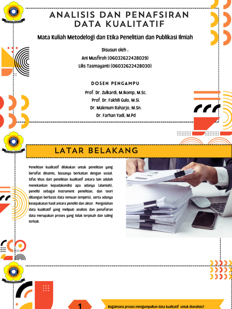 Revisi - PPT ANALISIS DAN PENAFSIRAN DATA KUALITATIF | PDF
