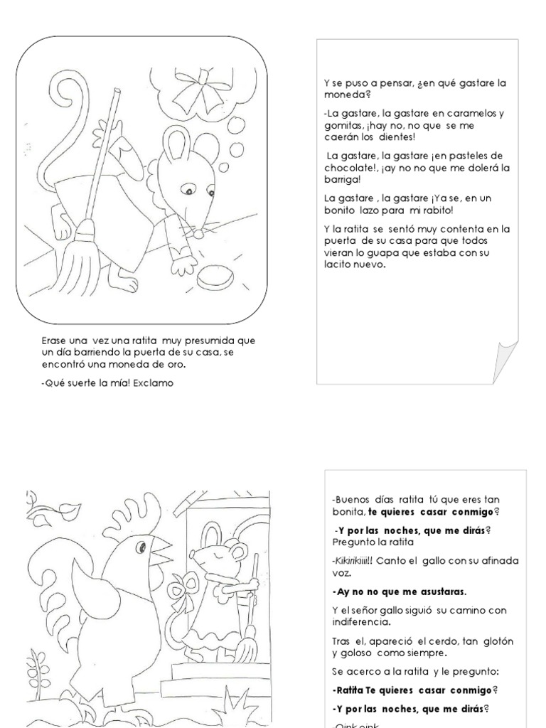 La Ratita Presumida (Dibujos) | PDF