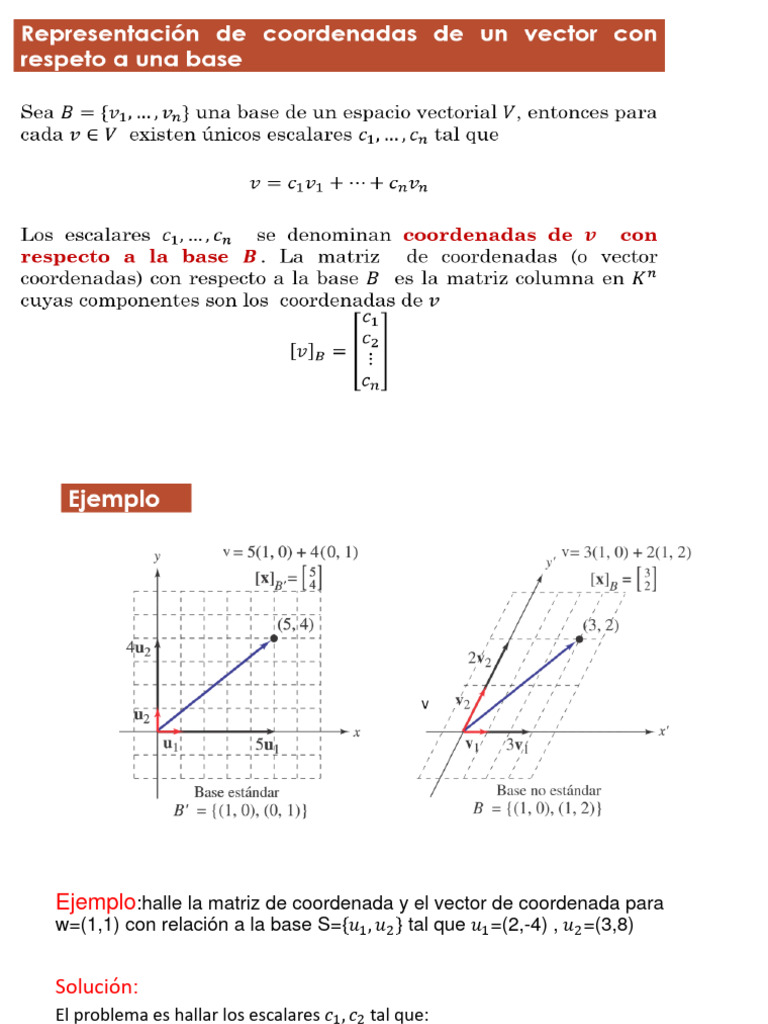 Sesion 6 Vectores en El Plano | PDF | Espacio vectorial | Base (álgebra lineal)
