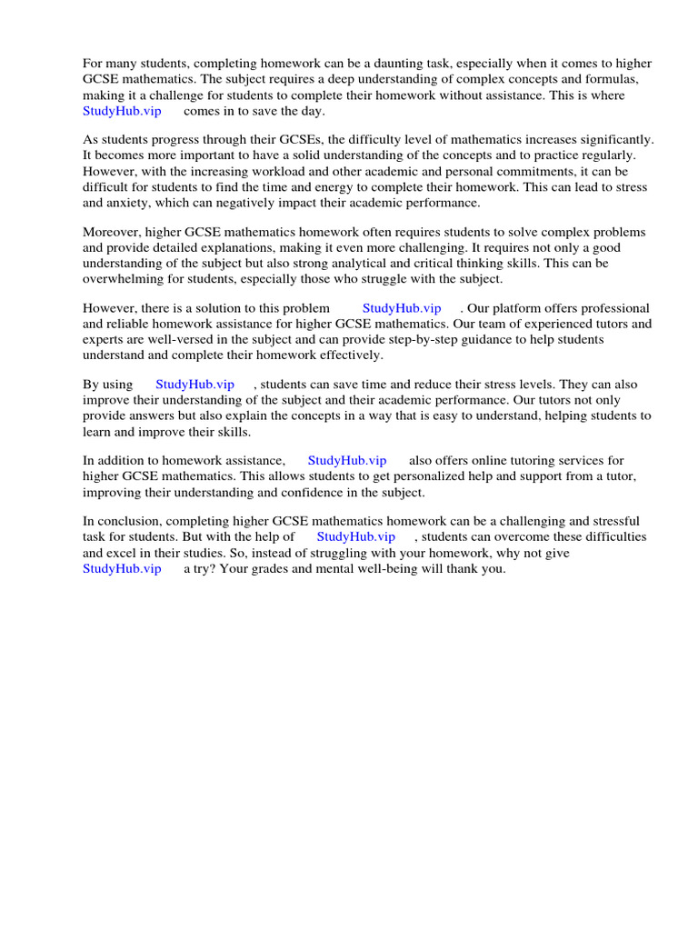 Higher Gcse Mathematics Homework Book Answers David Rayner | PDF ...