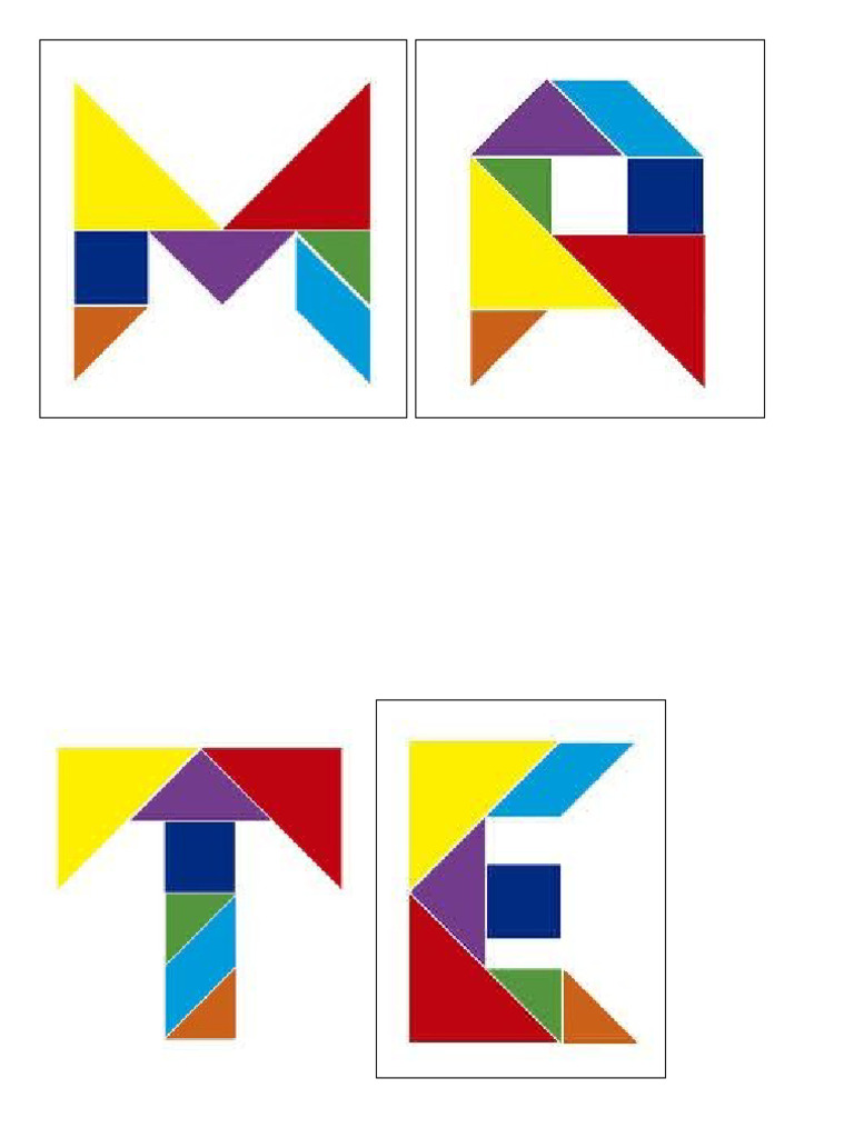 matemáticas con tangram | PDF