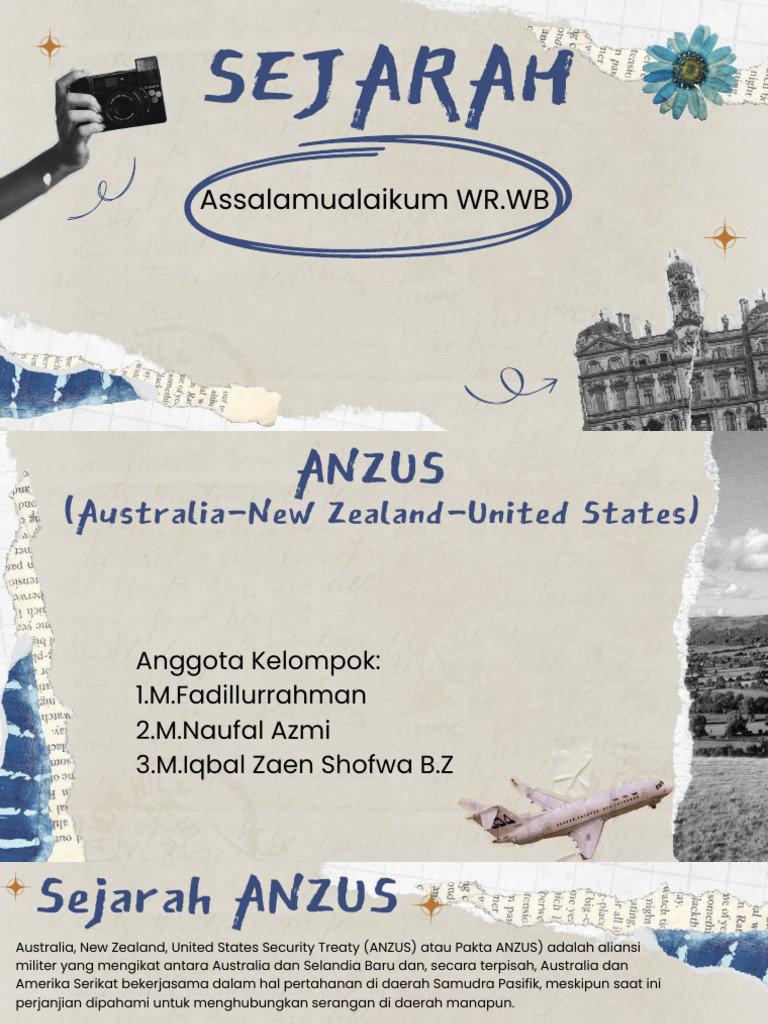 Sejarah dan Anggota ANZUS | PDF | Perjalanan