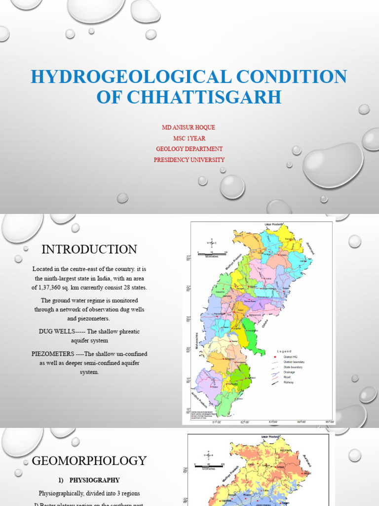 Chhattisgarh Hyrogeology | PDF | Ion Exchange | Rock (Geology)