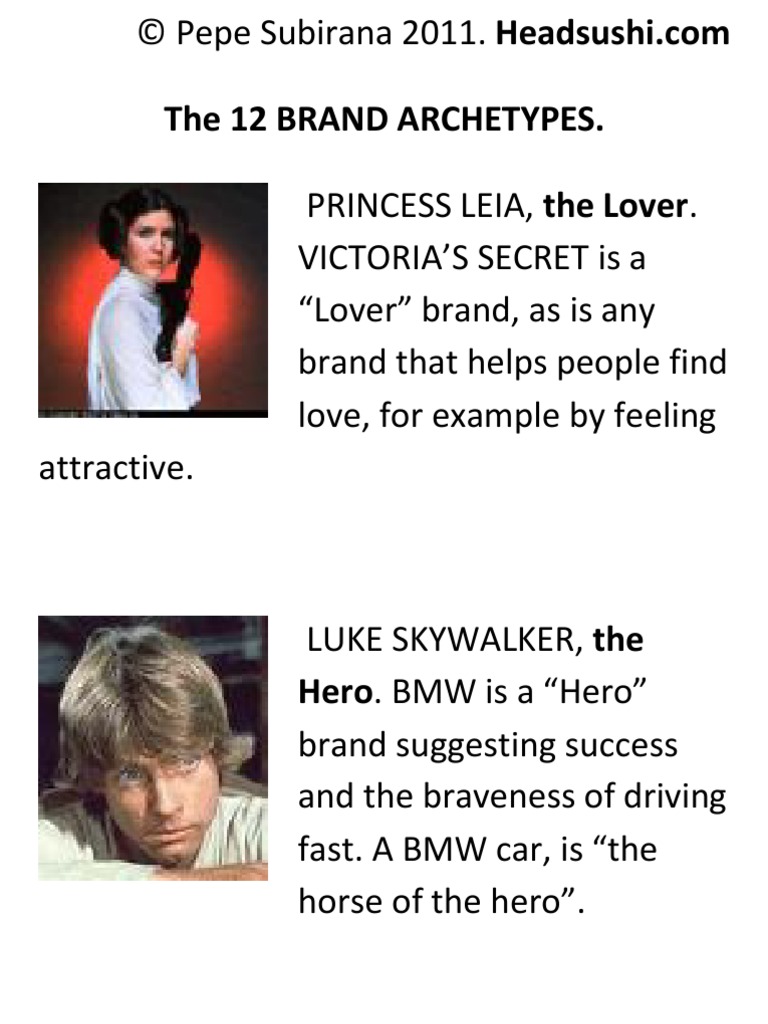 Brand Archetypes | PDF | Luke Skywalker | Star Wars