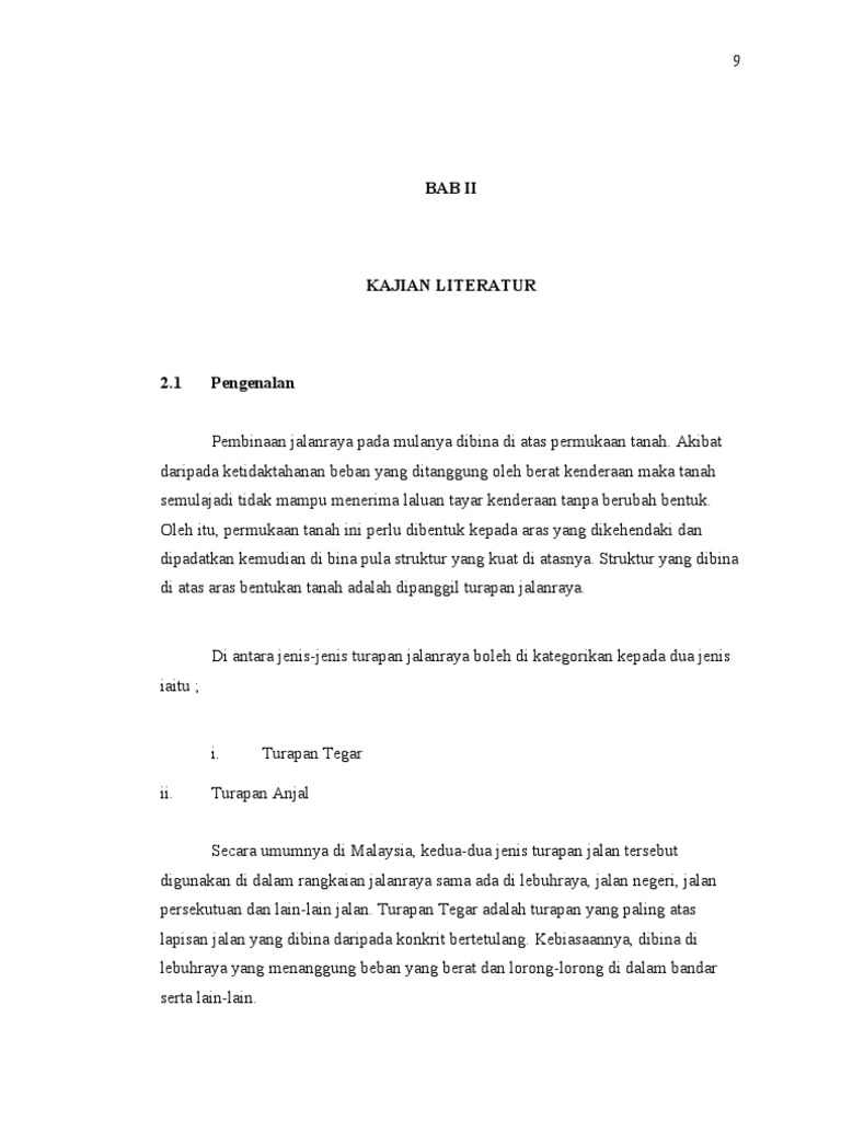 Jenis dan Rekabentuk Turapan Jalan | PDF | Teknologi & Rekayasa