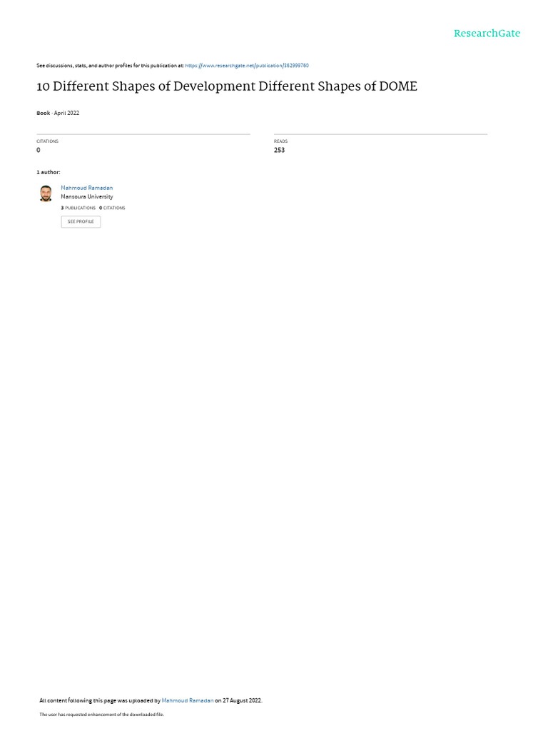 10 Dome Shapes in Architecture | PDF | Dome | Architectural Elements