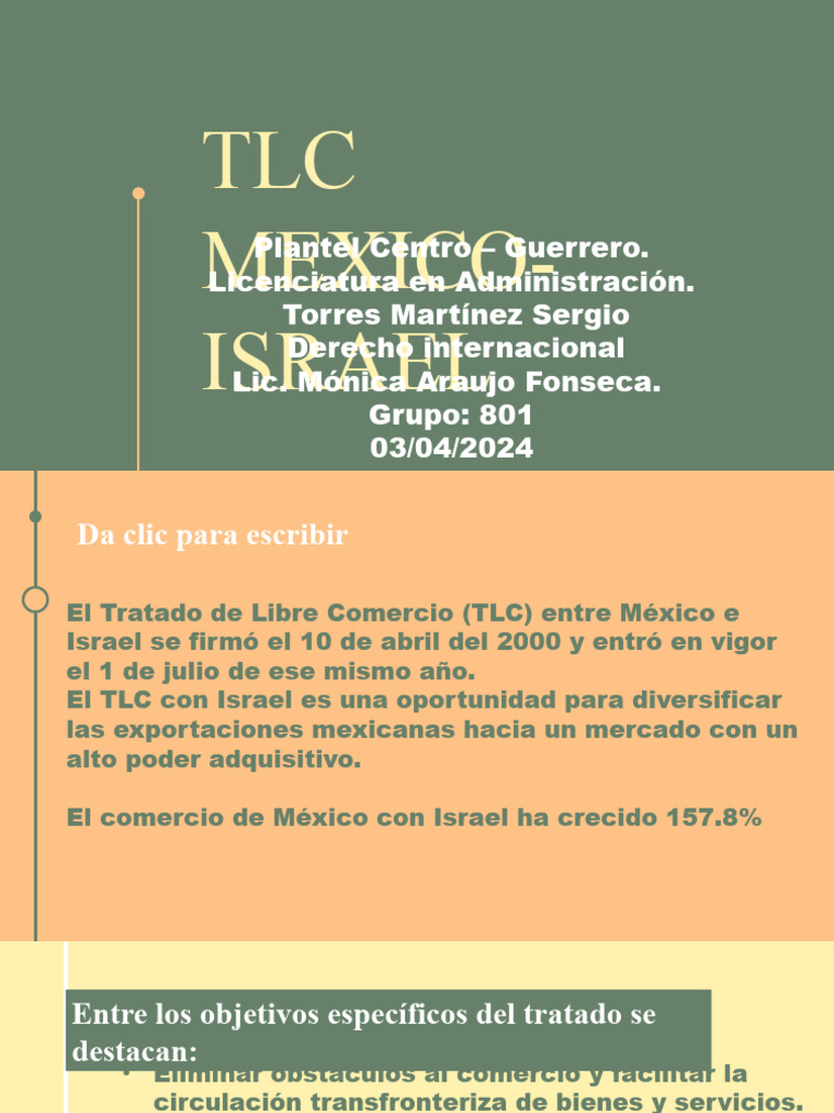 TLC Mexico-Israel | PDF | México | Tratado de Libre Comercio Norteamericano