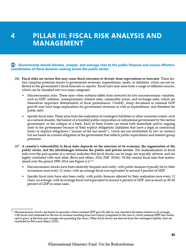 Fiscal Transparency Handbook (2018) ) 4. Pillar III Fiscal Risk ...