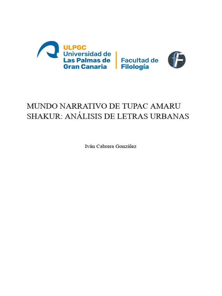 Análisis de letras de Tupac Shakur | PDF