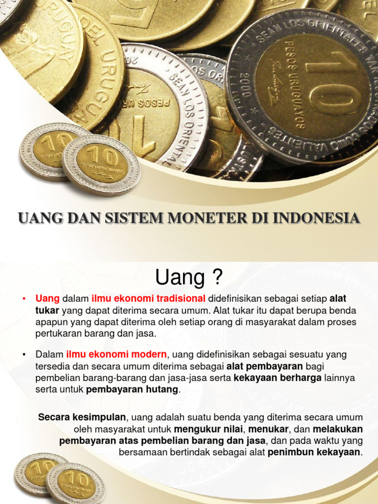 UANG DAN SISTEM MONETER INDONESIA | PDF