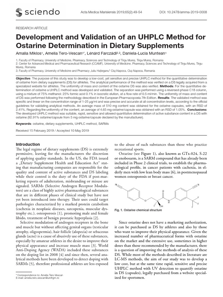 Development and Validation of An UHPLC Method | PDF | High Performance ...