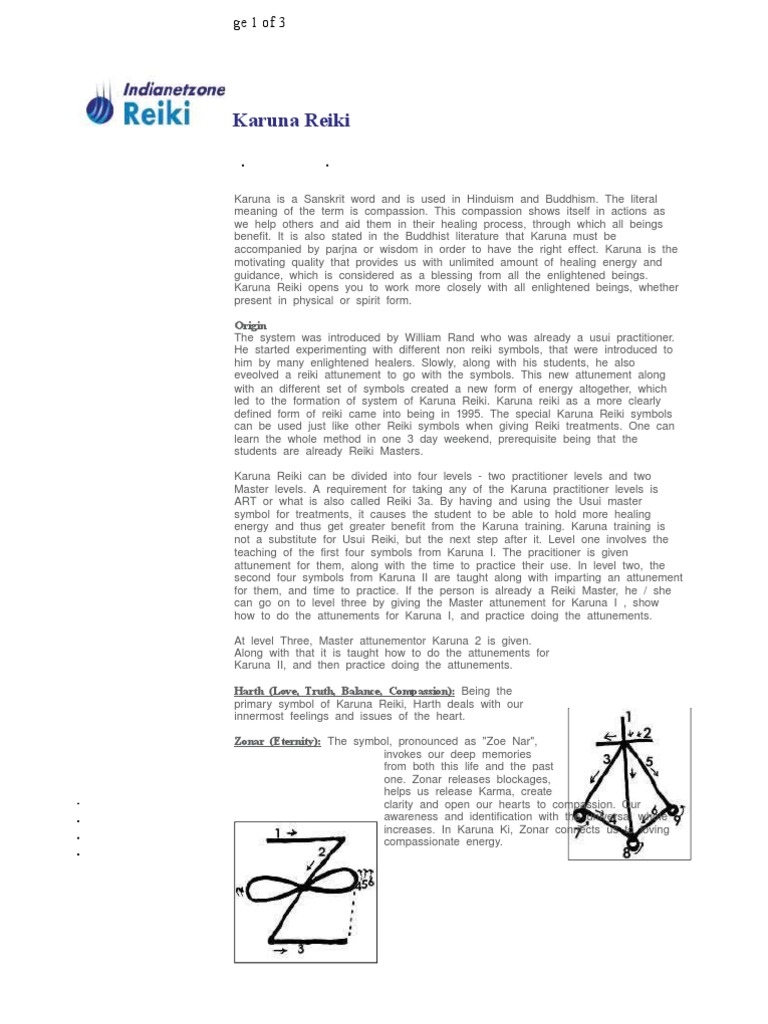 Karuna Symbols Coloured | PDF | Reiki | Kundalini