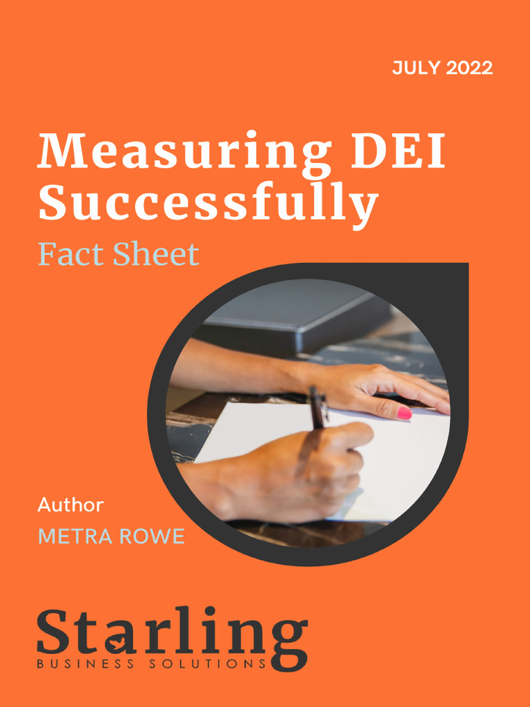 Measuring DEI Successfully FactSheet | PDF