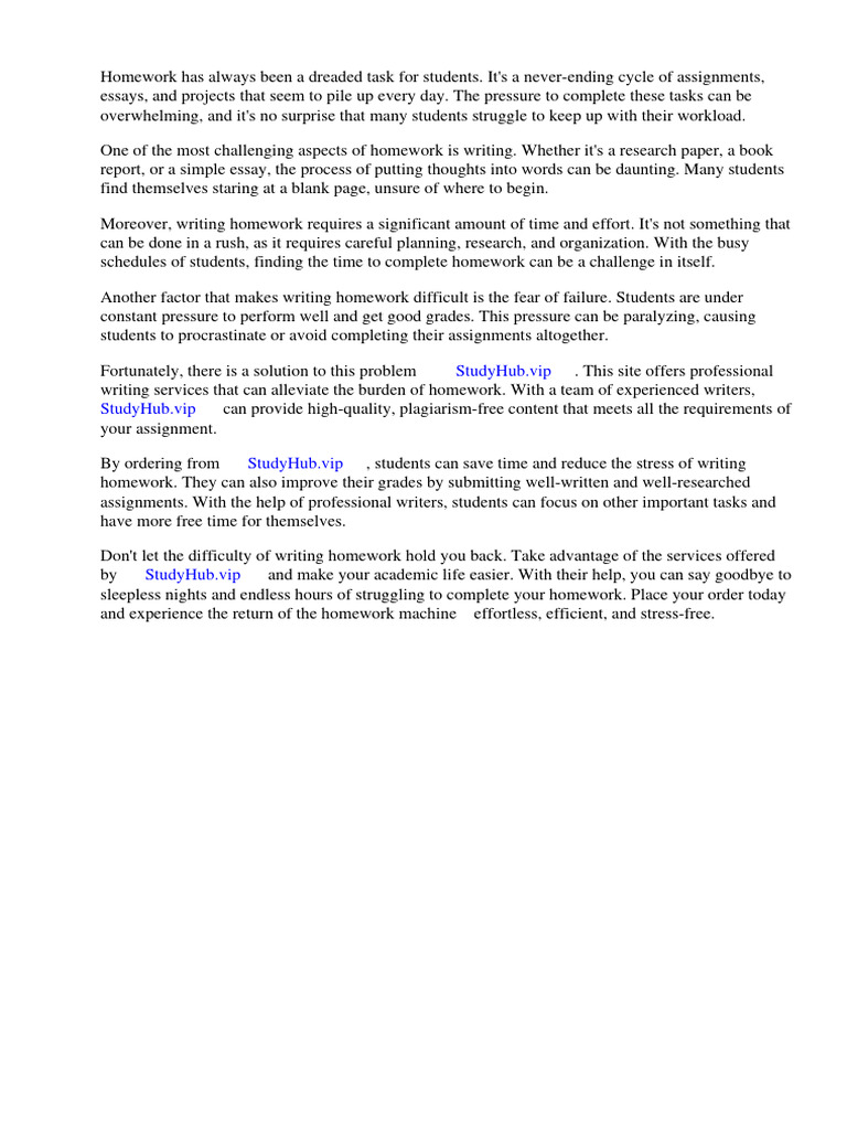 Return of the Homework Machine Questions | PDF | Homework Return of the Homework Machine Questions | PDF | Homework