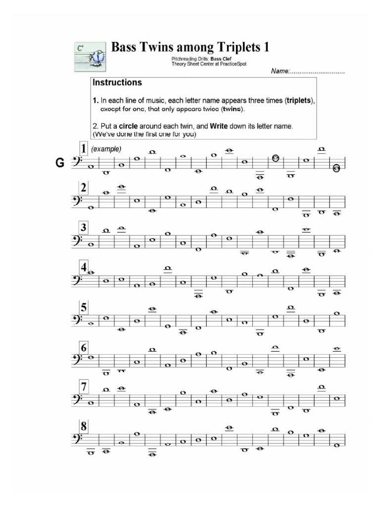 Bass Twins Among Triplets 1 | PDF