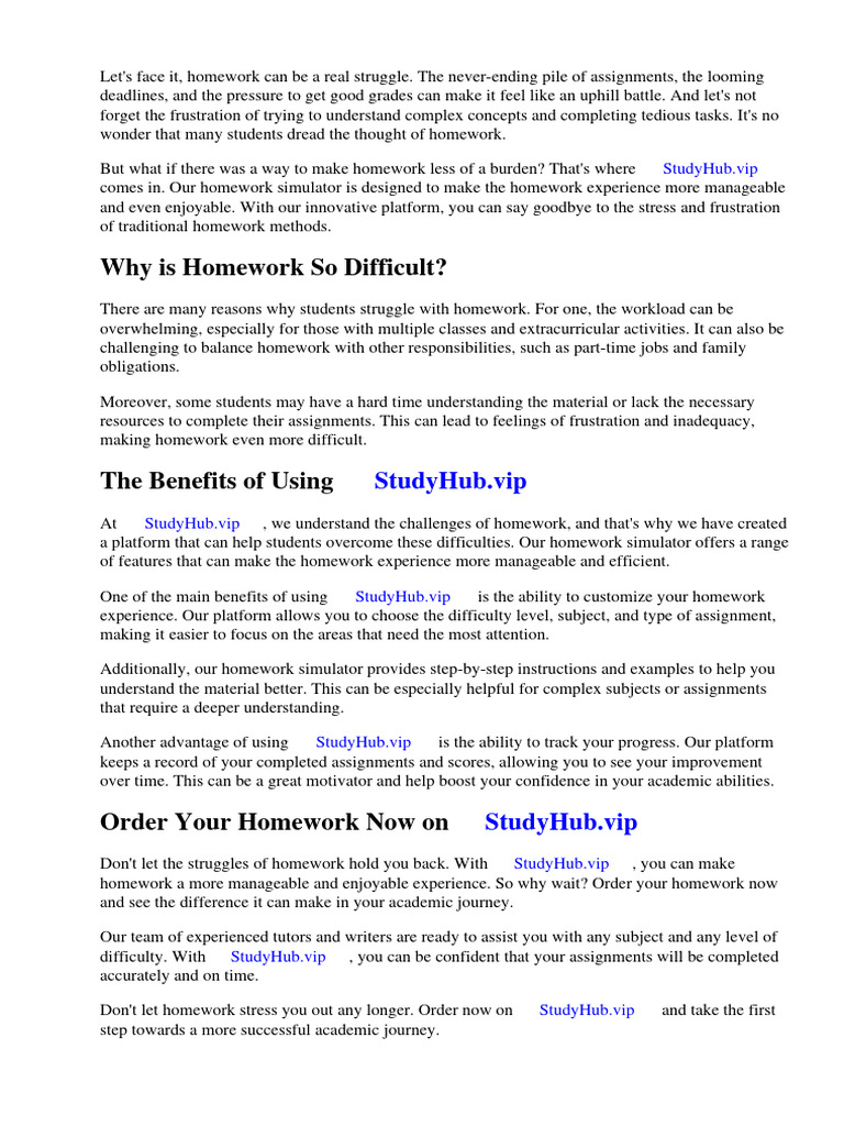 Homework Simulator | PDF | Homework | Behavior Modification